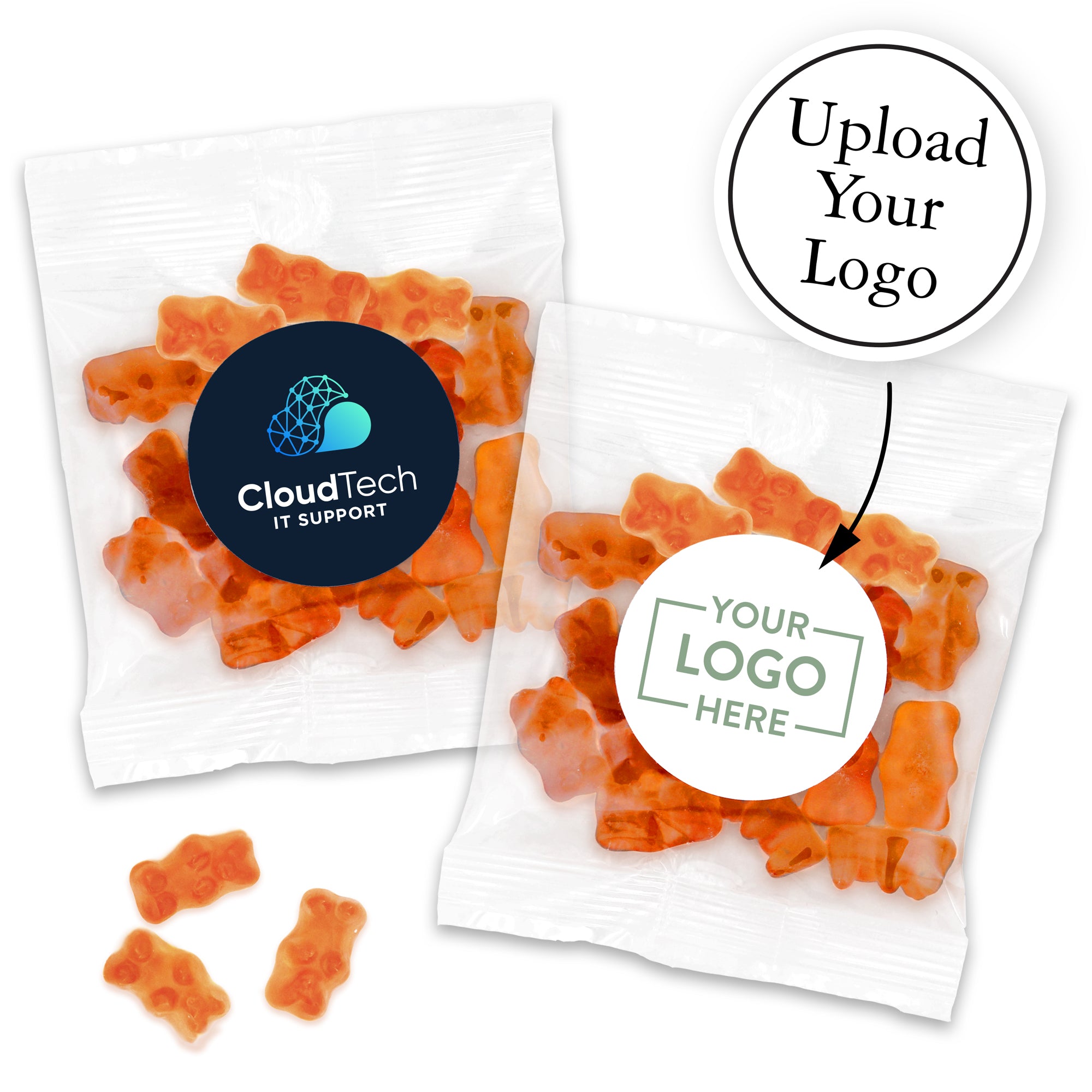 Promotional Custom Gummy Bear Packs in Bulk, Personalized Gummy Bears ...