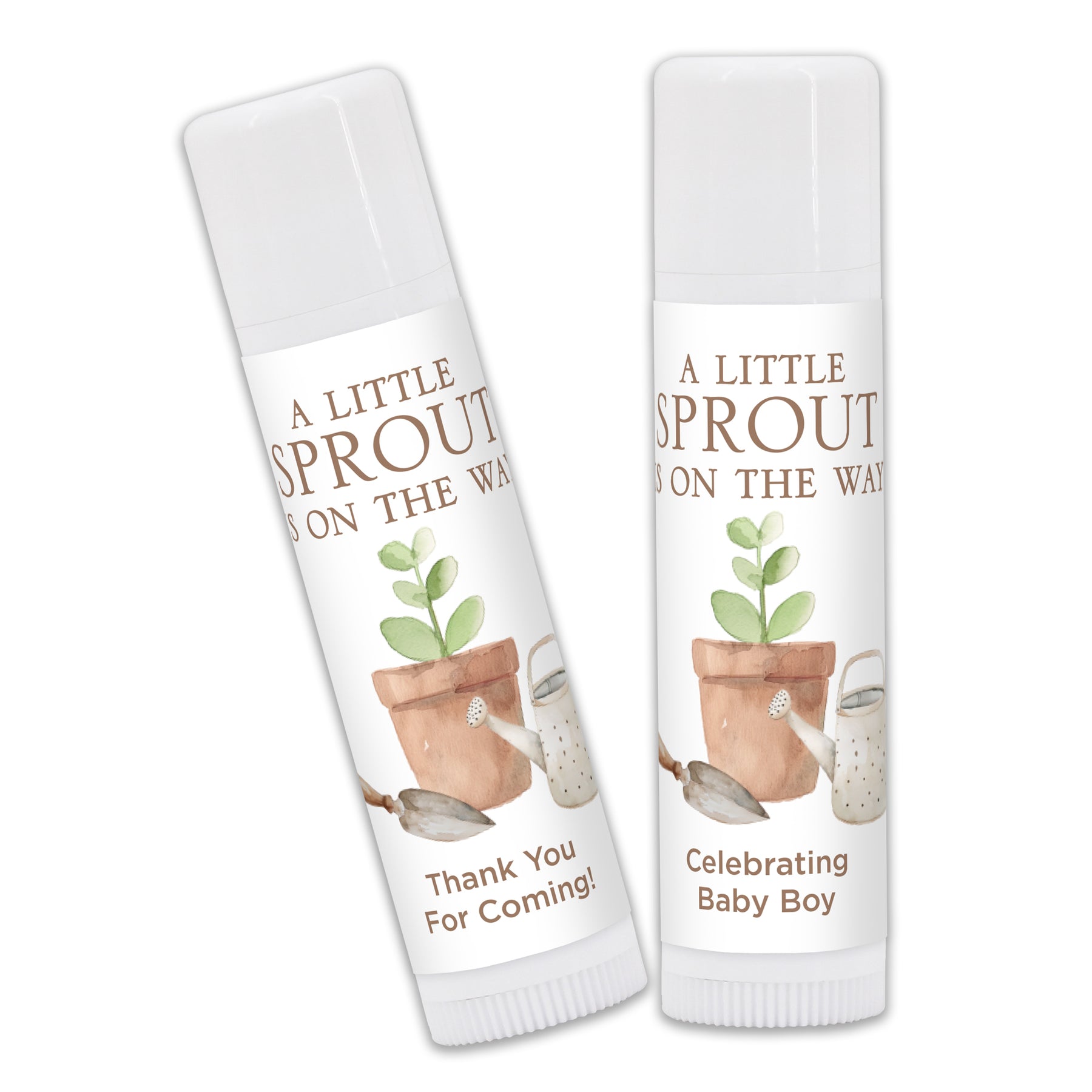 A Little Sprout is on the Way, Baby Shower Lip Balm – Best Day Ever Spot
