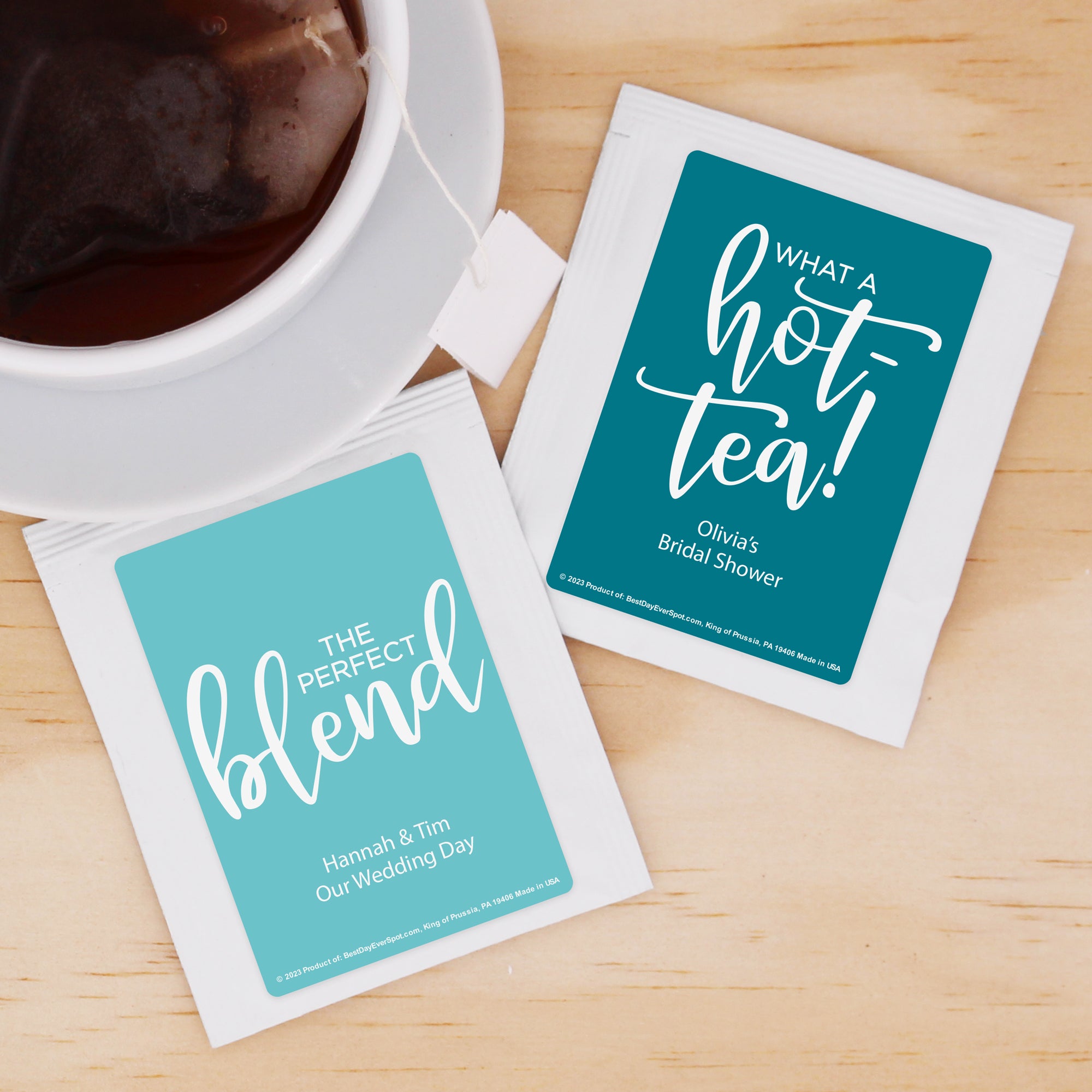 Wedding Favor Tea, Tea-rific Couple, The Perfect Blend, Wedding Favors ...