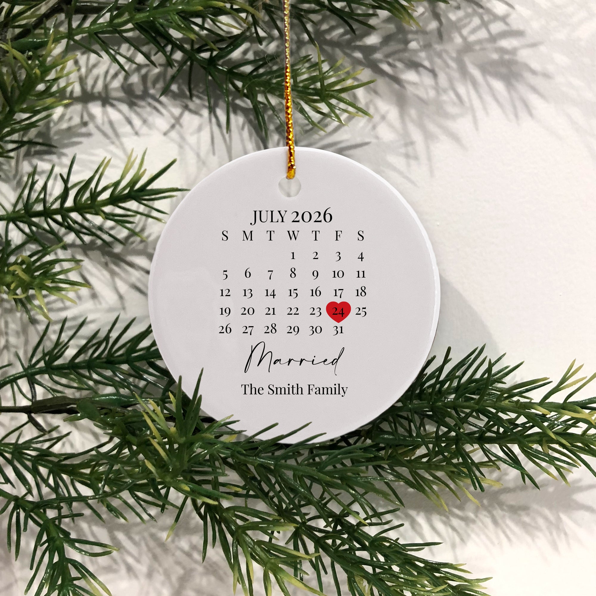 First year married christmas ornament store